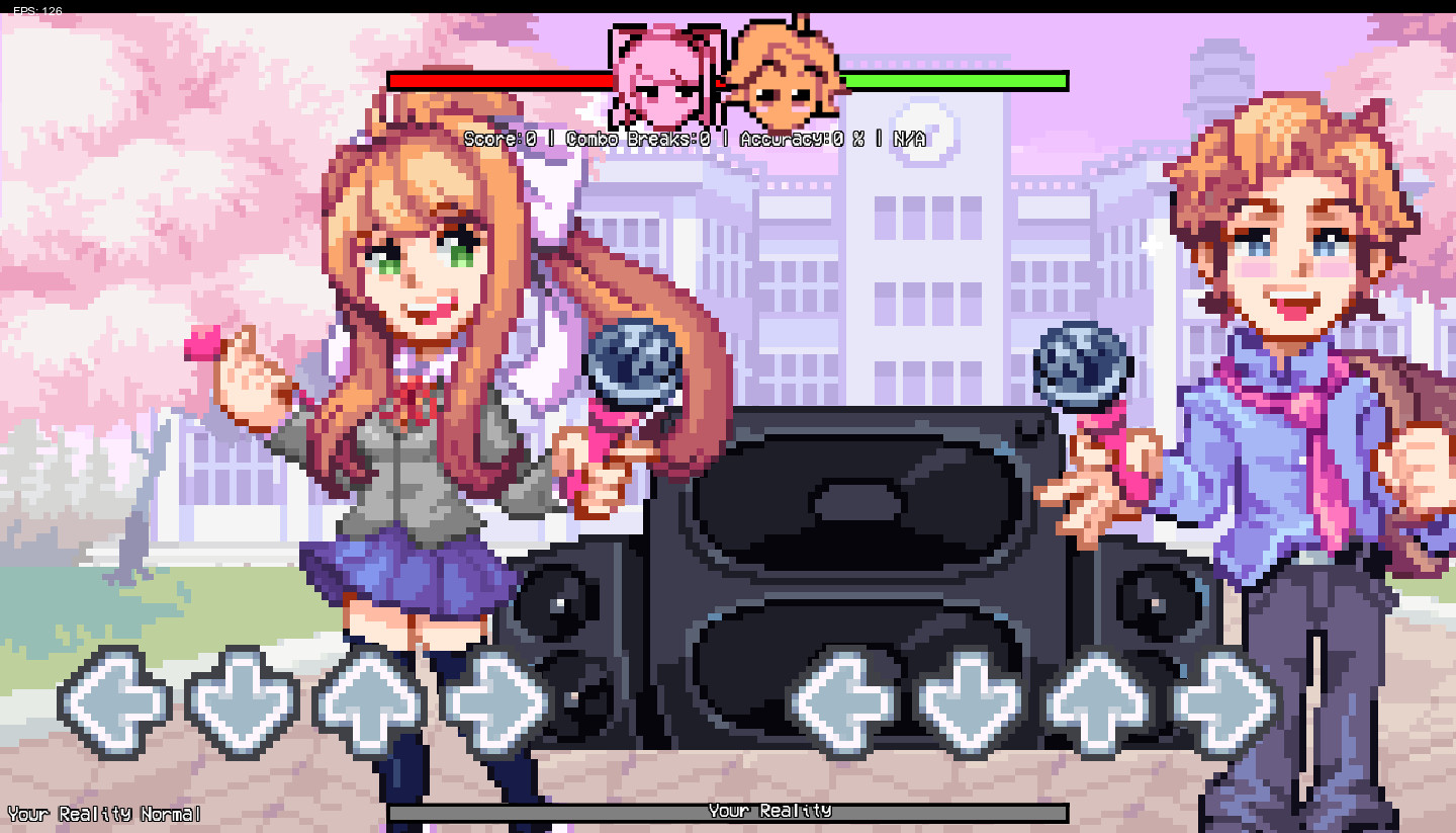 Your Reality Lyrics with voice lines Mod for Friday Night Funkin' | FNF ...