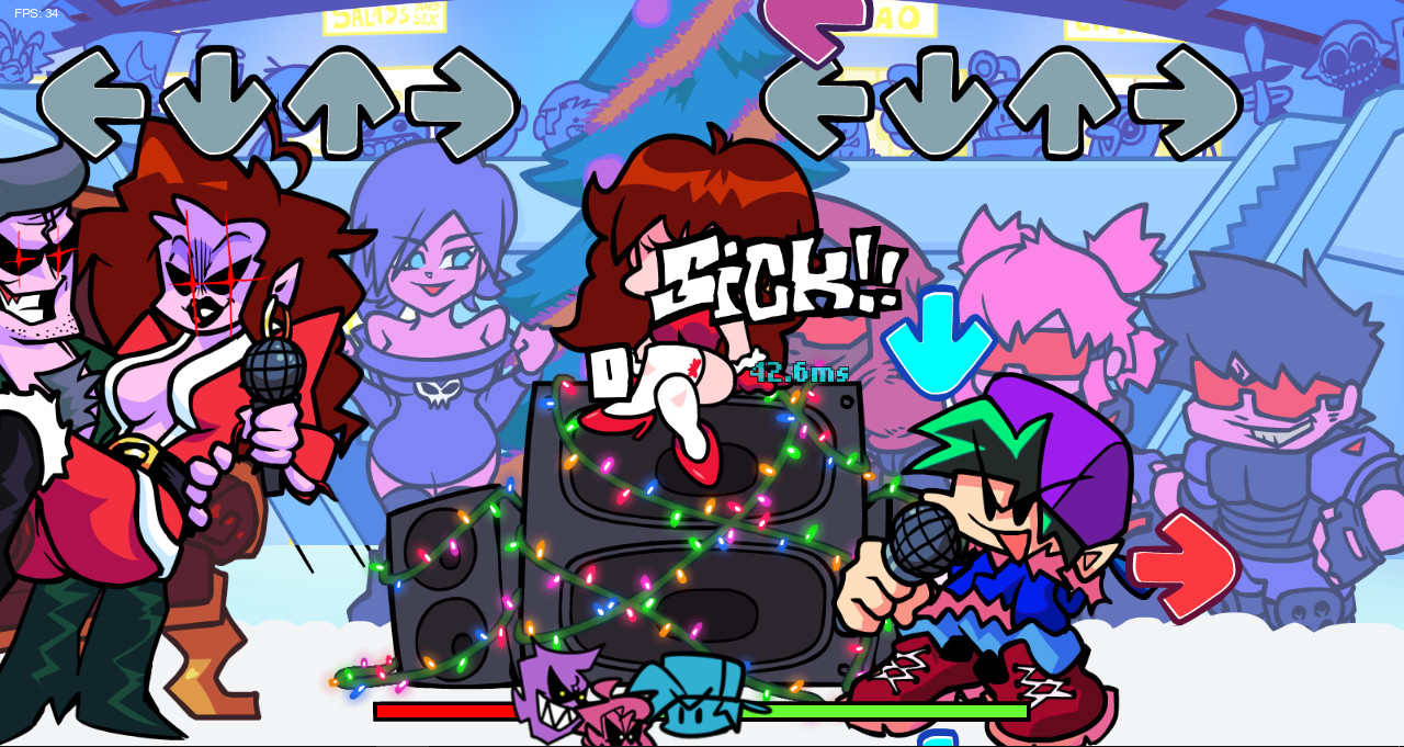 NEO Boyfriend over Christmas BF Mod for Friday Night Funkin' | FNF Mods