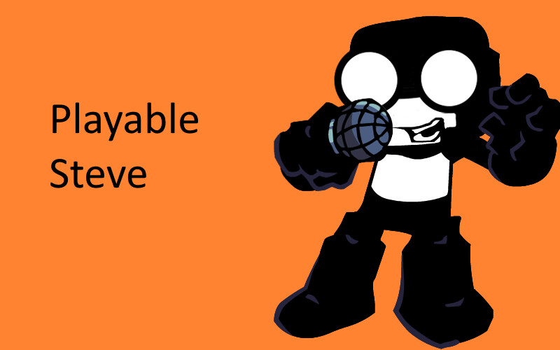 Playable Steve Mod for Friday Night Funkin' | FNF Mods
