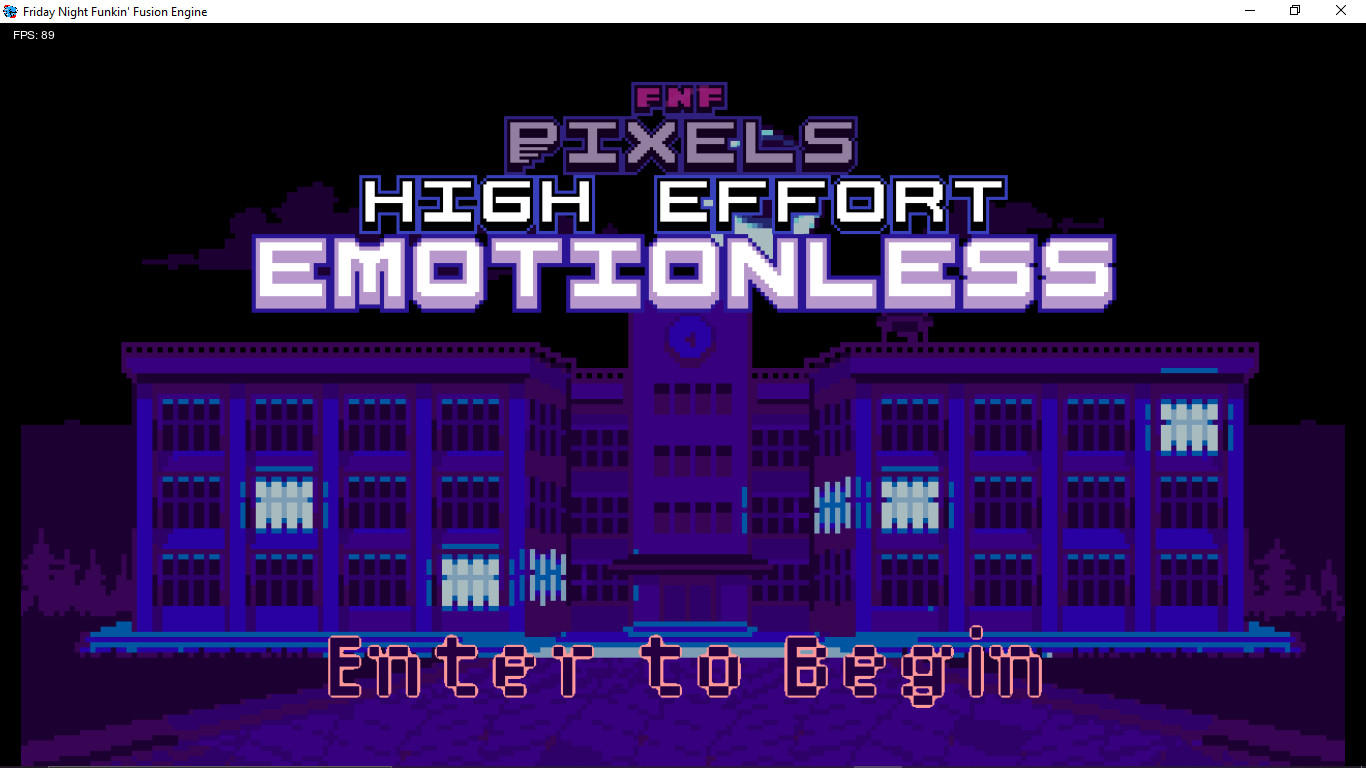 FNF Pixels: High Effort Emotionless [Friday Night Funkin'] [Mods]