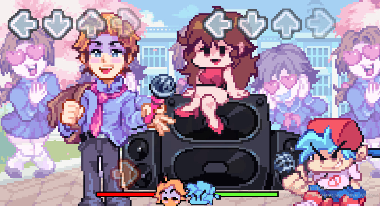 A Very Dumb Senpai Skin Mod Mod for Friday Night Funkin' | FNF Mods