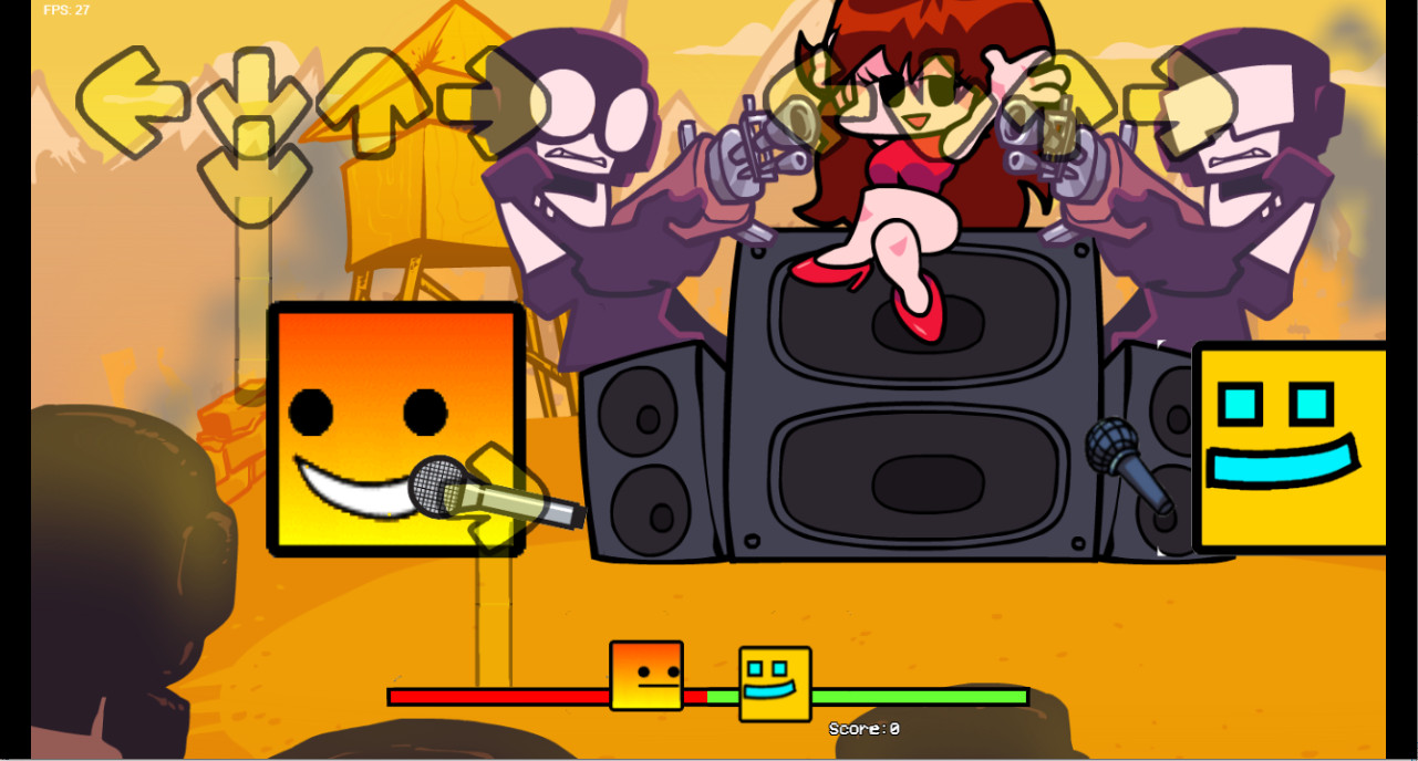 FNF GD icons reskin [Friday Night Funkin'] [Mods]