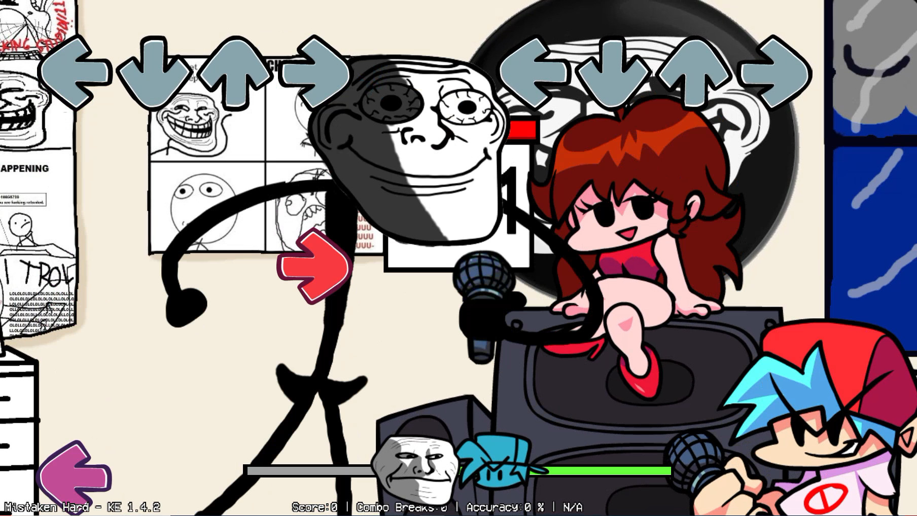 Friday Night Funkin vs Trollface/Trollge Remastere Mod for Friday Night ...