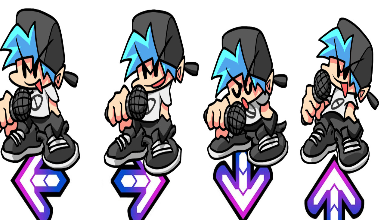 Boyfriend Grayscale (Weeks 1-3 and 6) Mod for Friday Night Funkin ...