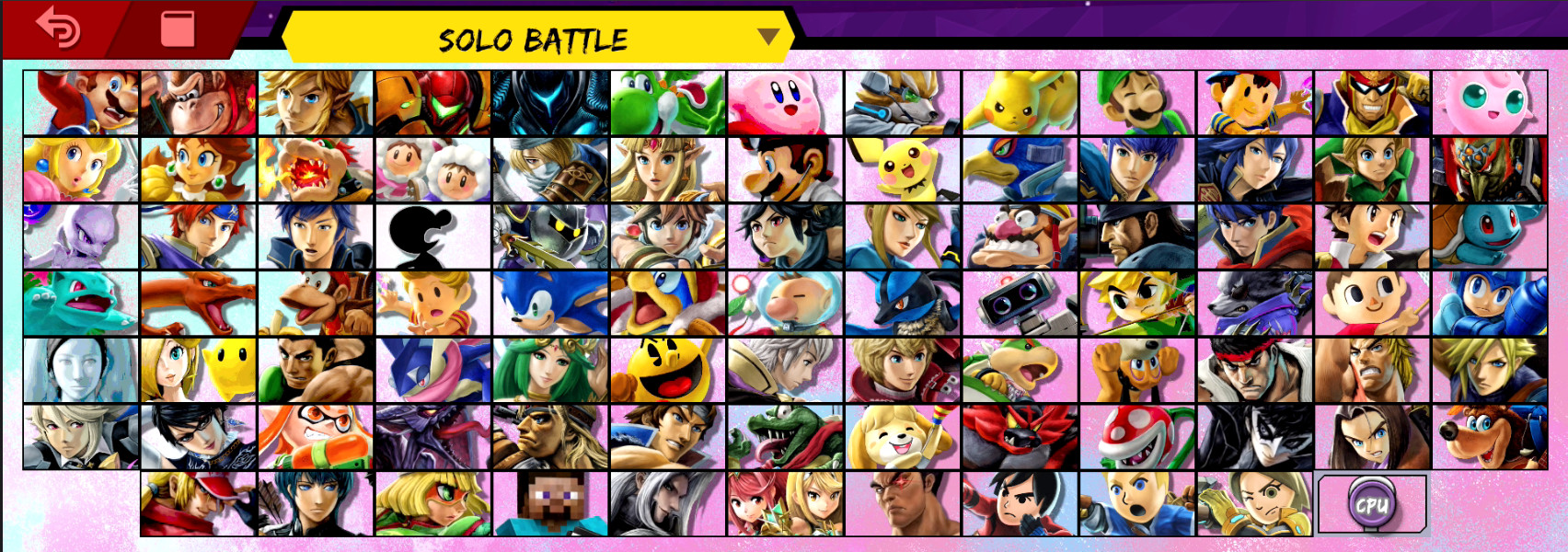 Clean/No Text CSS Screen Mod for Super Smash Bros. Ultimate | SSBU Mods