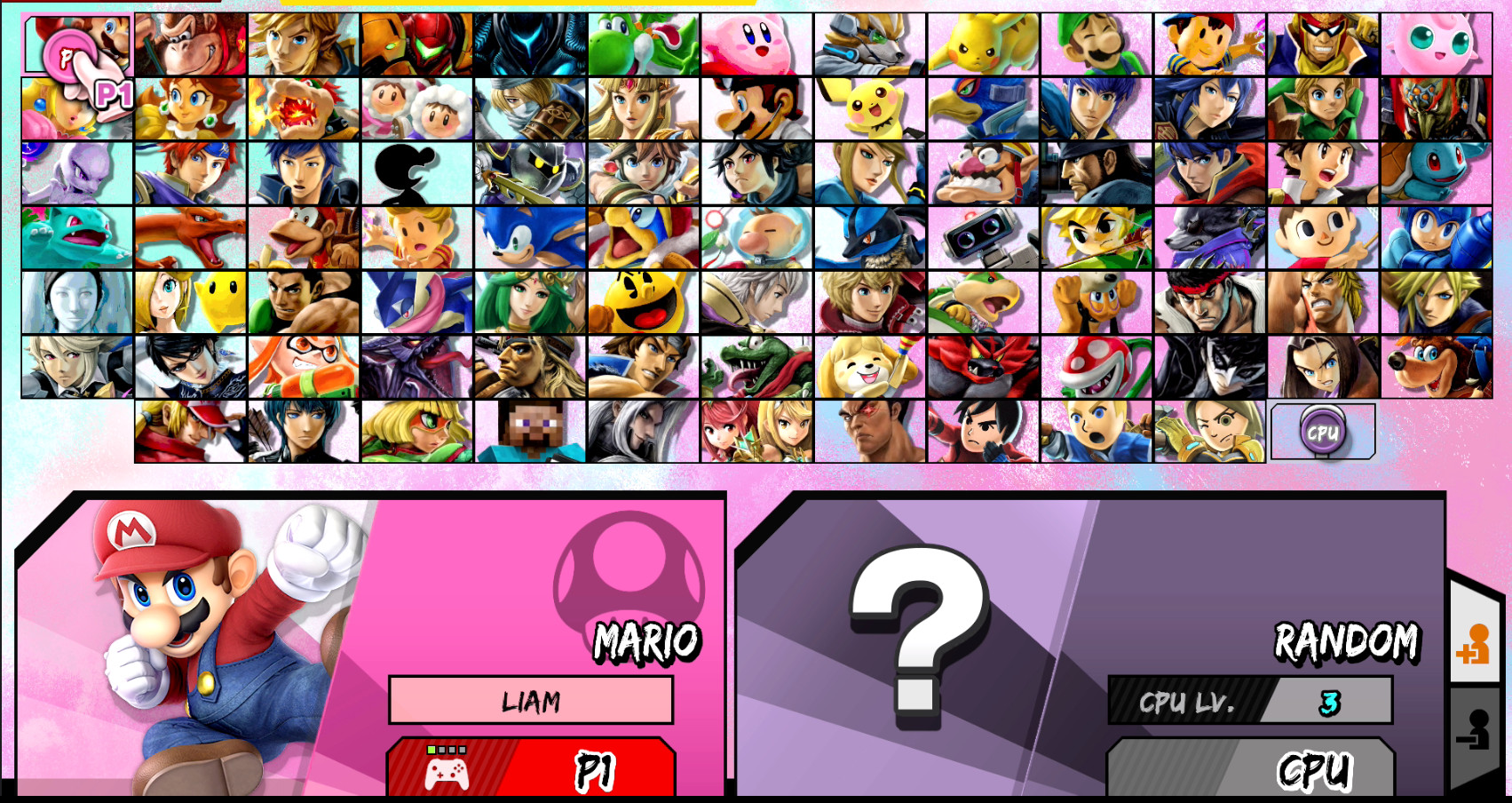 Clean/No Text CSS Screen Mod for Super Smash Bros. Ultimate | SSBU Mods