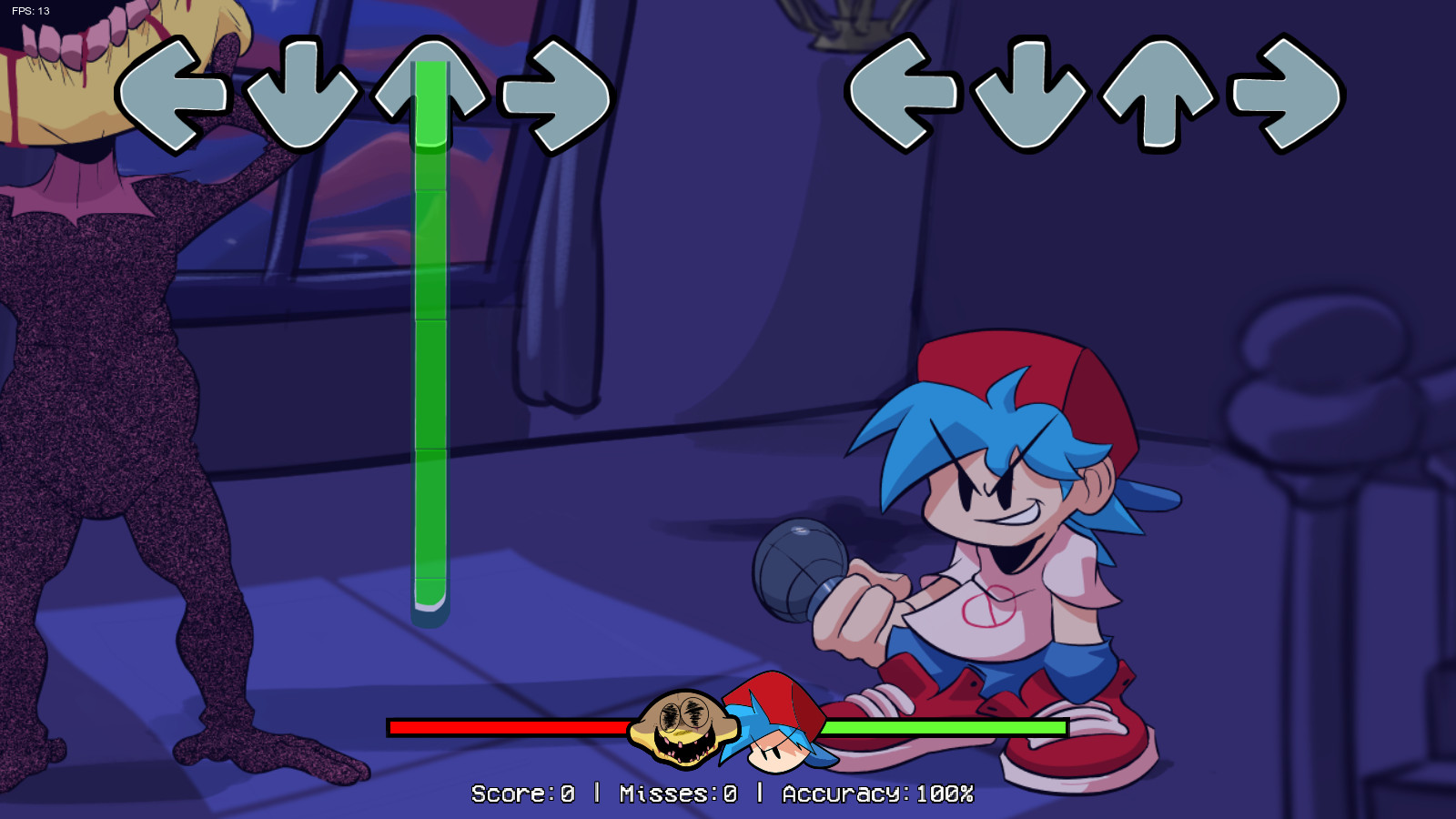 Old FNF HD Health Bar Colored Mod for Friday Night Funkin' | FNF Mods