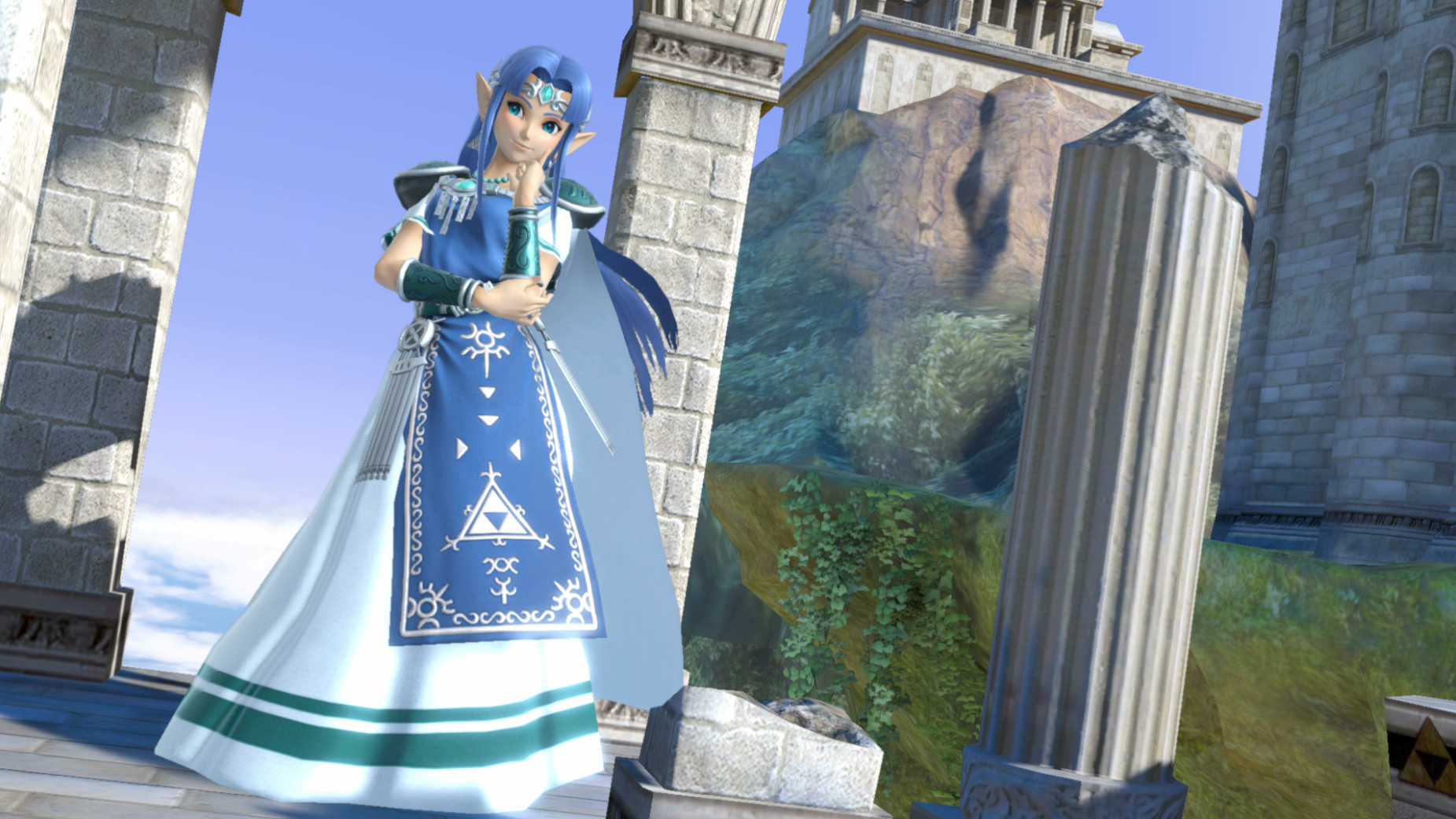 Emerald Blue Zelda [Super Smash Bros. Ultimate] [Mods]
