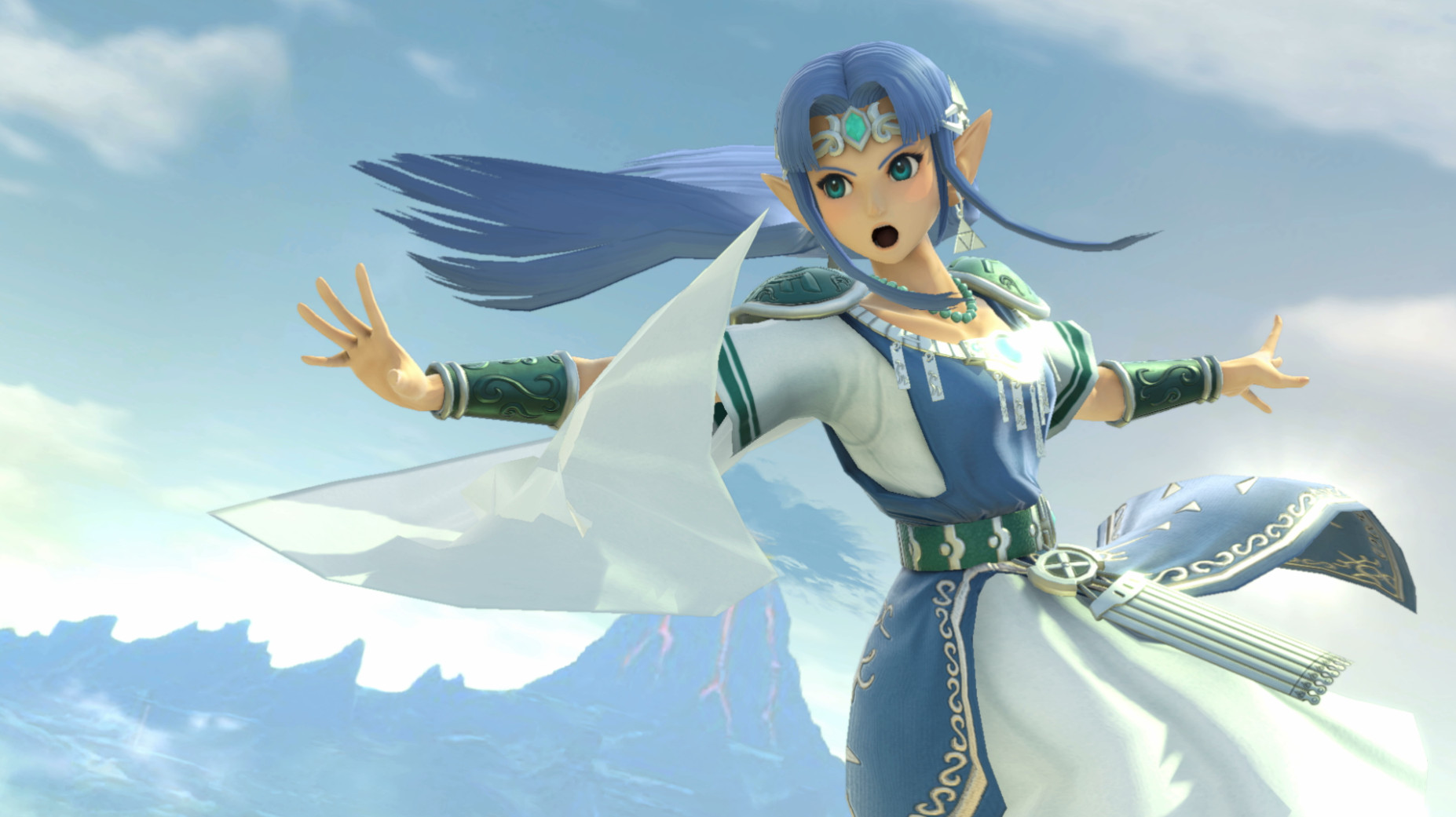 Emerald Blue Zelda [Super Smash Bros. Ultimate] [Mods]