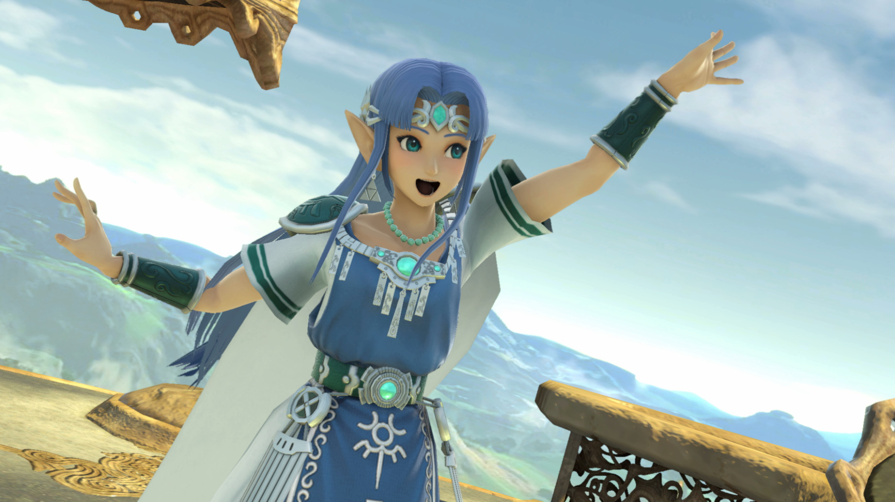 Emerald Blue Zelda [Super Smash Bros. Ultimate] [Mods]