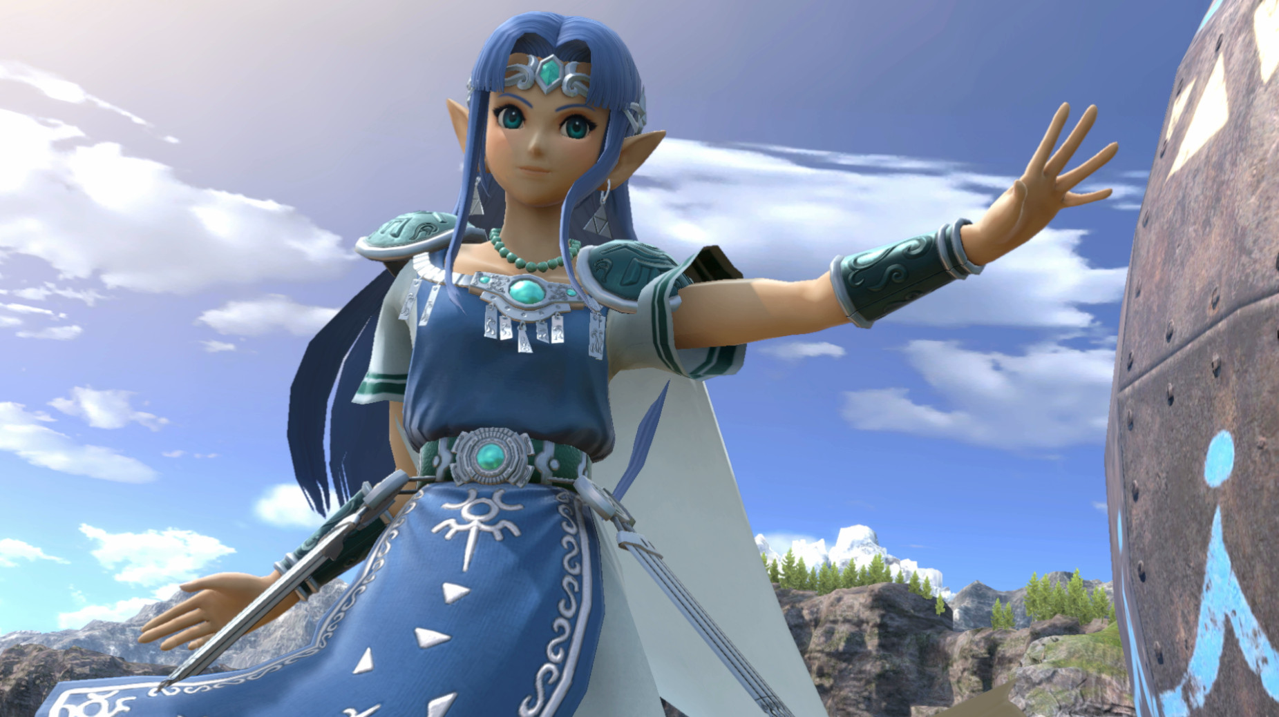 Emerald Blue Zelda [Super Smash Bros. Ultimate] [Mods]