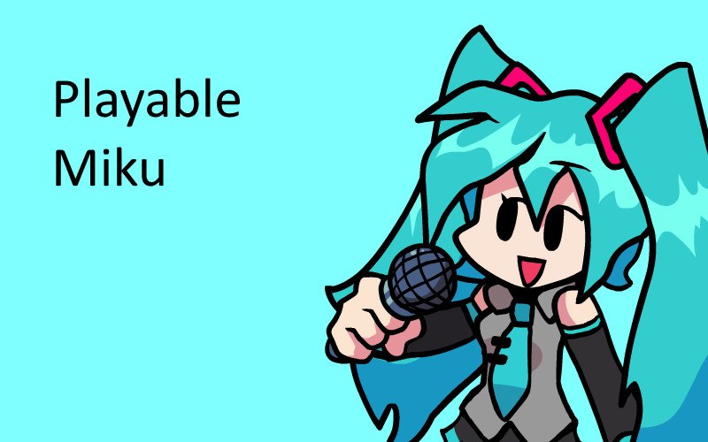 Playable Miku Mod for Friday Night Funkin' | FNF Mods