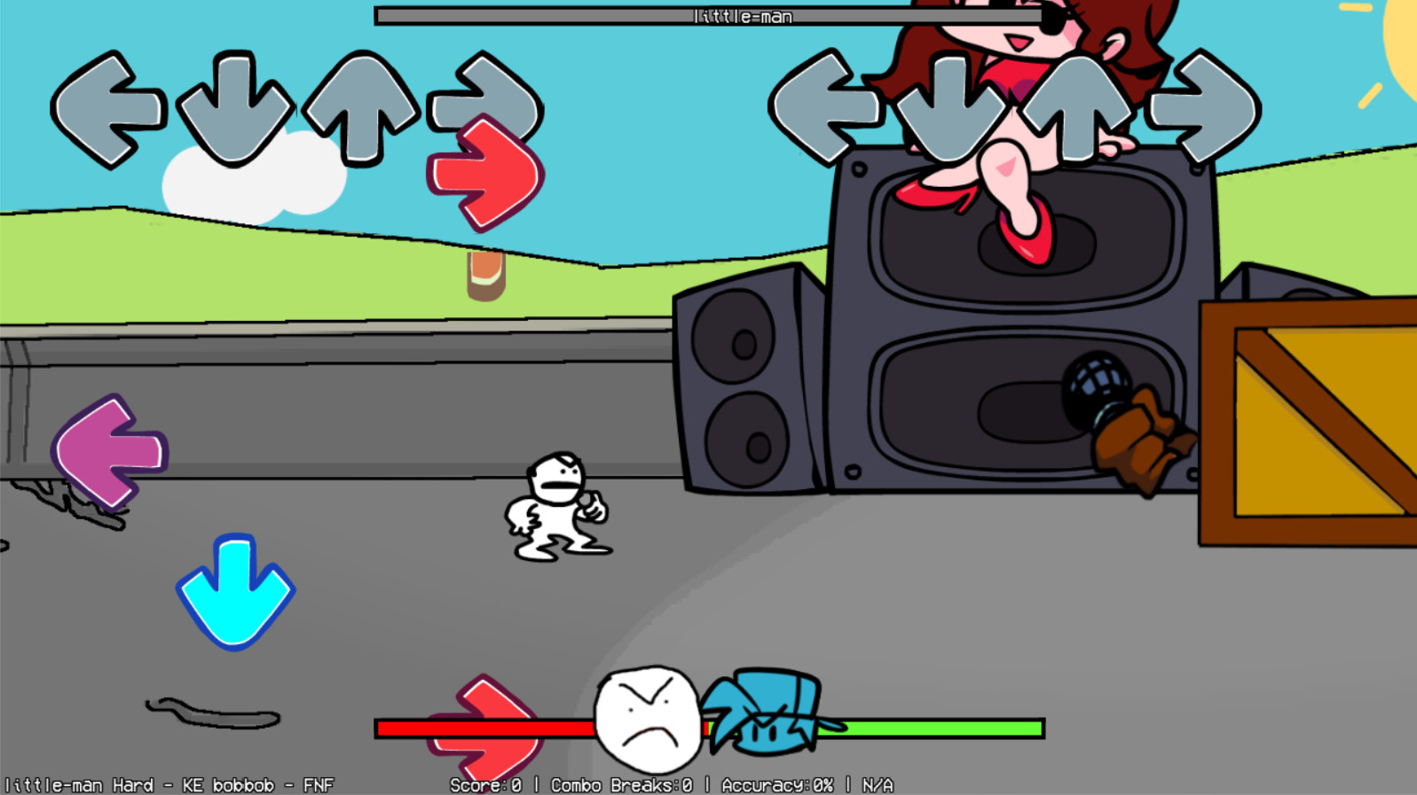 a literal crate over boyfriend Mod for Friday Night Funkin' | FNF Mods