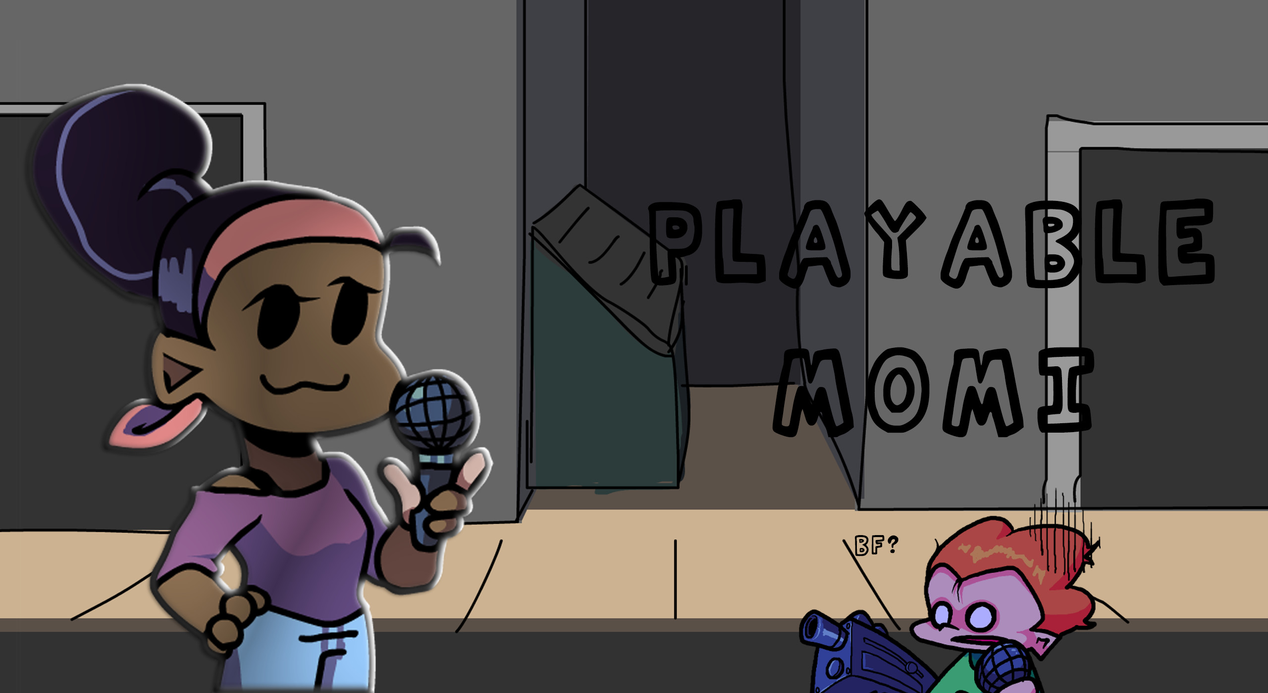 Playable Momi [Friday Night Funkin'] [Mods]