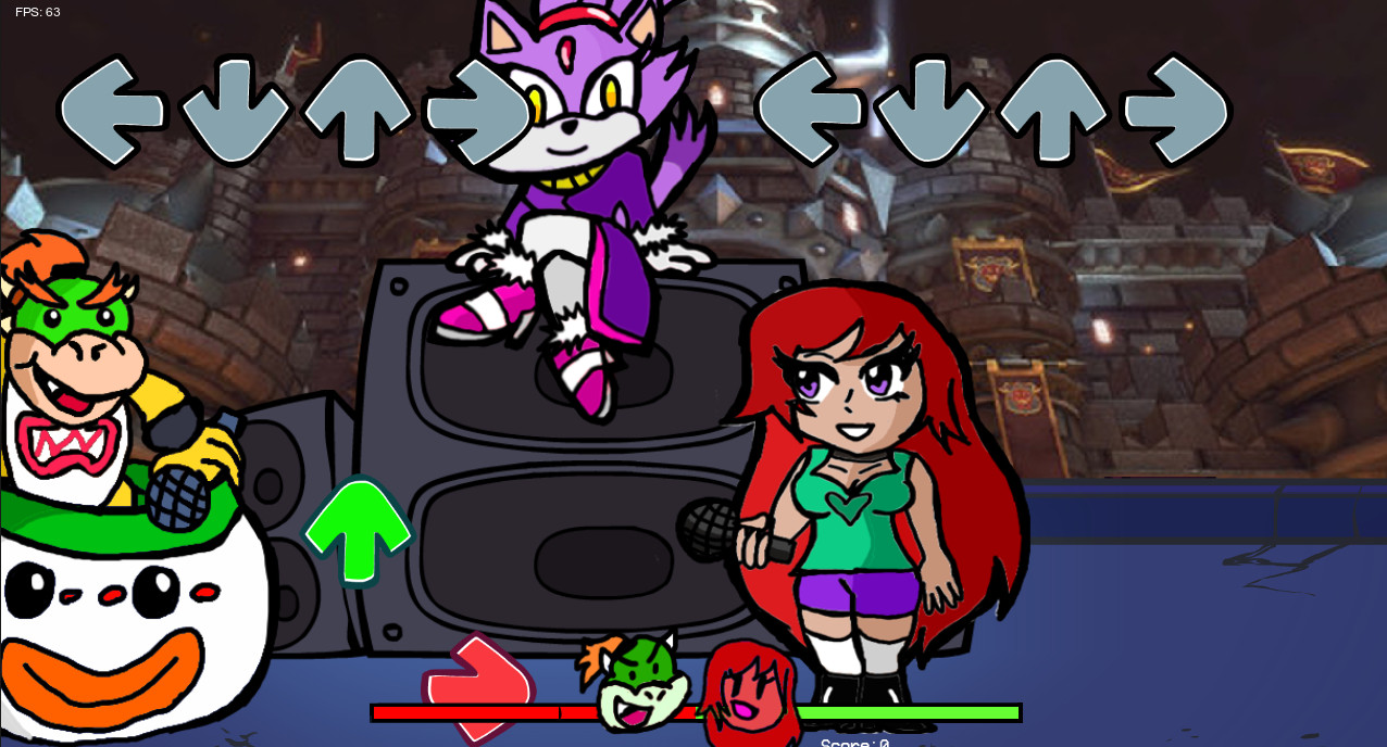 Bowser Jr. over Pico Skin Mod for Friday Night Funkin' | FNF Mods