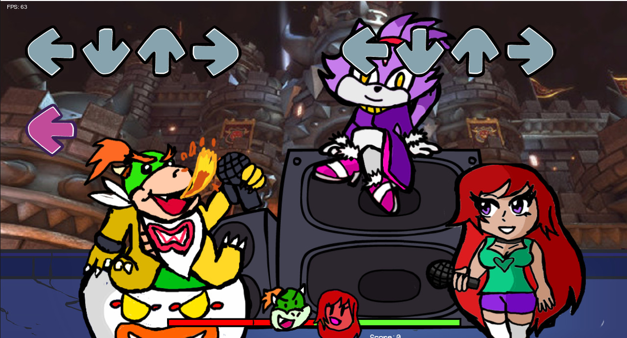 Bowser Jr. over Pico Skin Mod for Friday Night Funkin' | FNF Mods