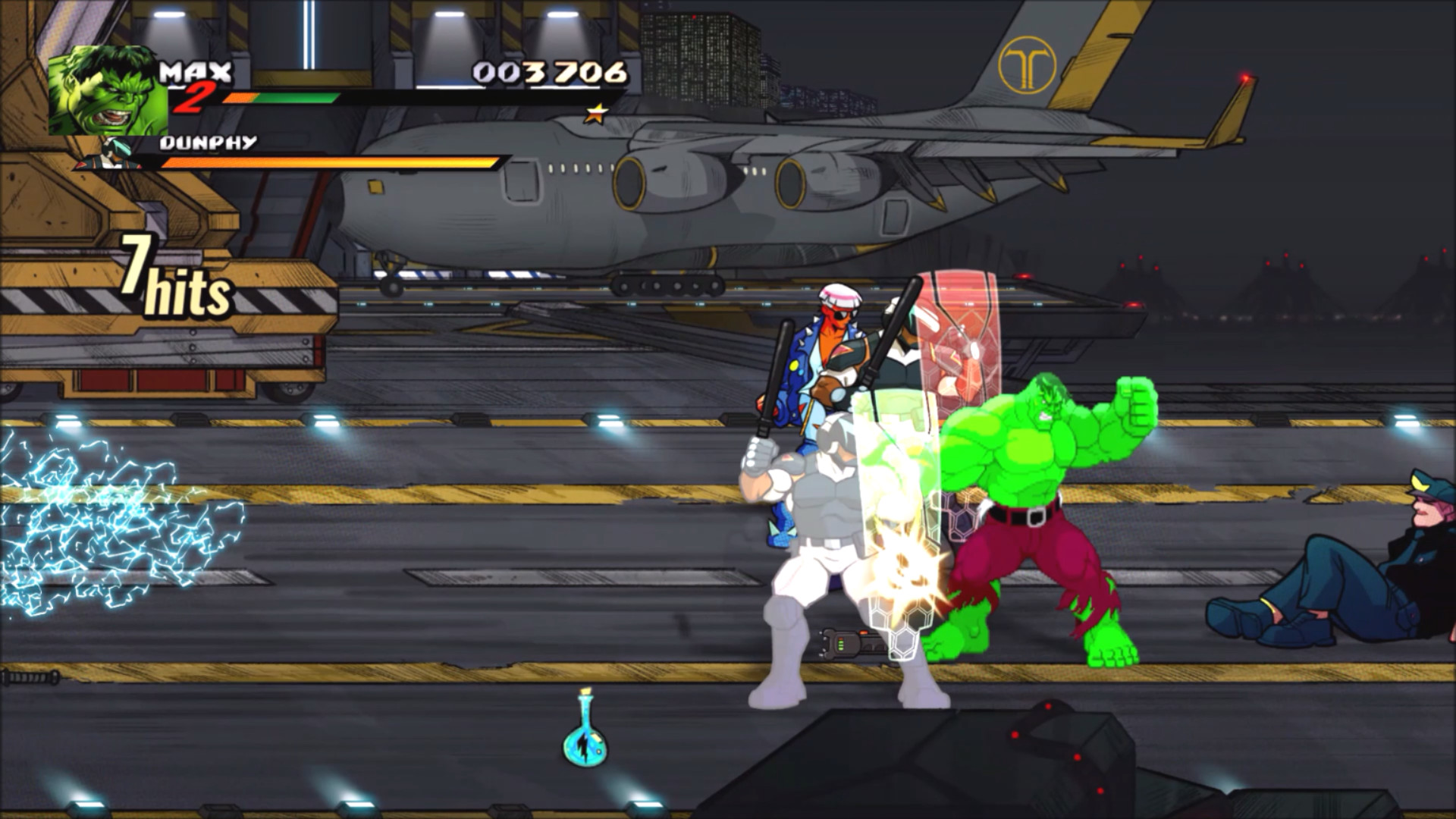 Hulk over SOR4 Max Mod for Streets of Rage 4 | SOR4 Mods