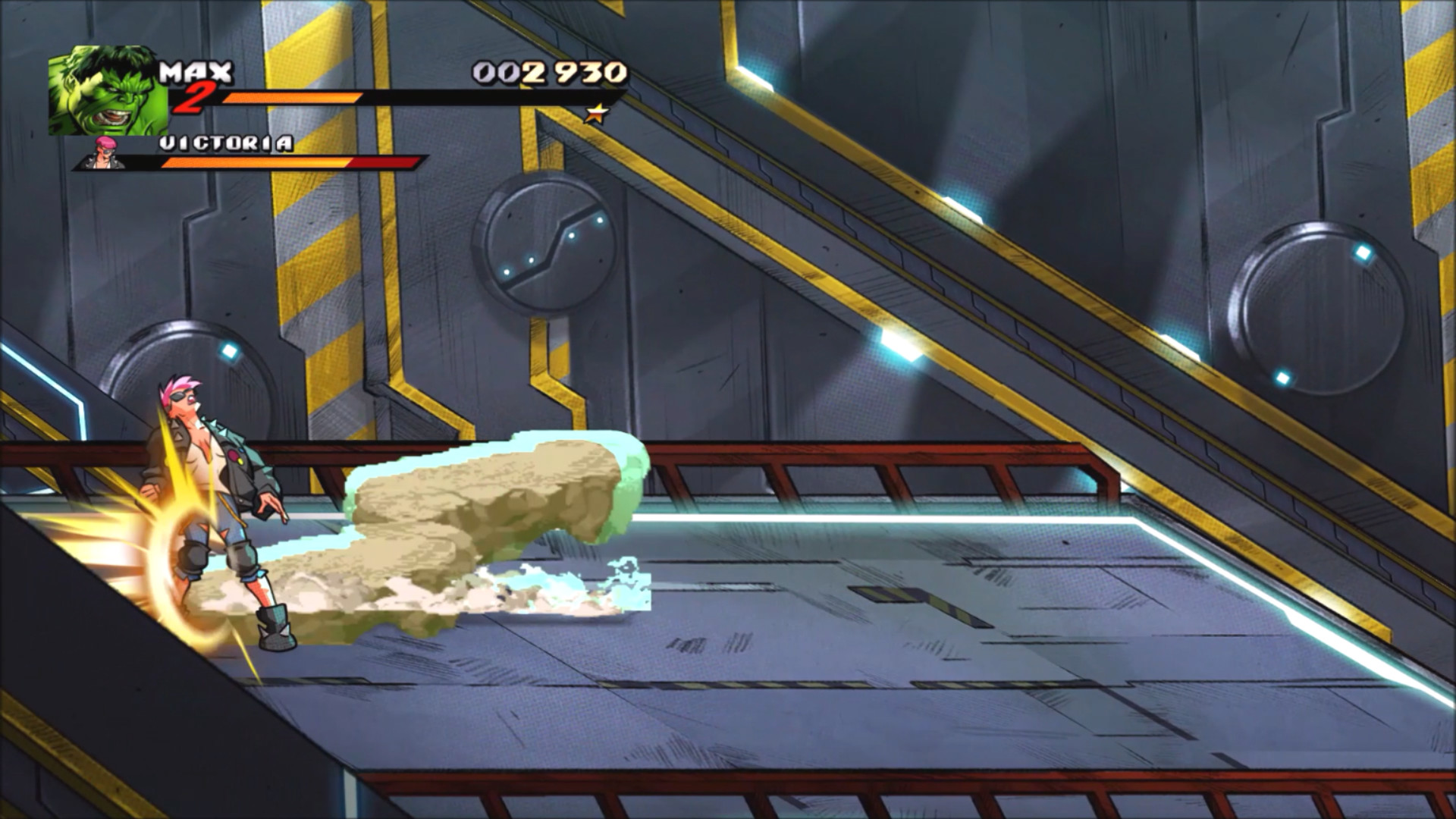 Hulk over SOR4 Max Mod for Streets of Rage 4 | SOR4 Mods