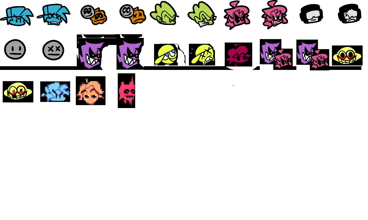 Remade fnf icons Mod for Friday Night Funkin' | FNF Mods