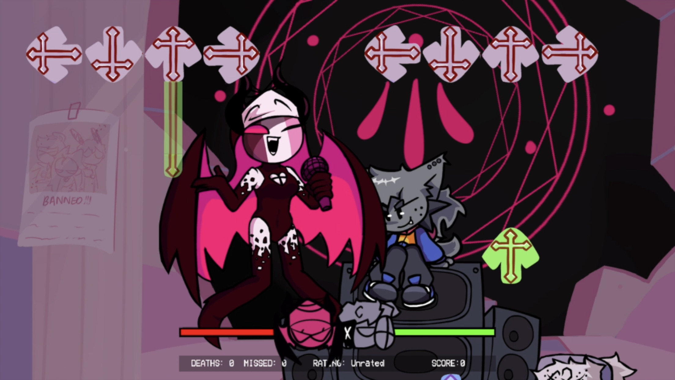 FNF Mid Fight Masses Extras FULL WEEK! (Fan-made) [Friday Night Funkin'] [Mods]