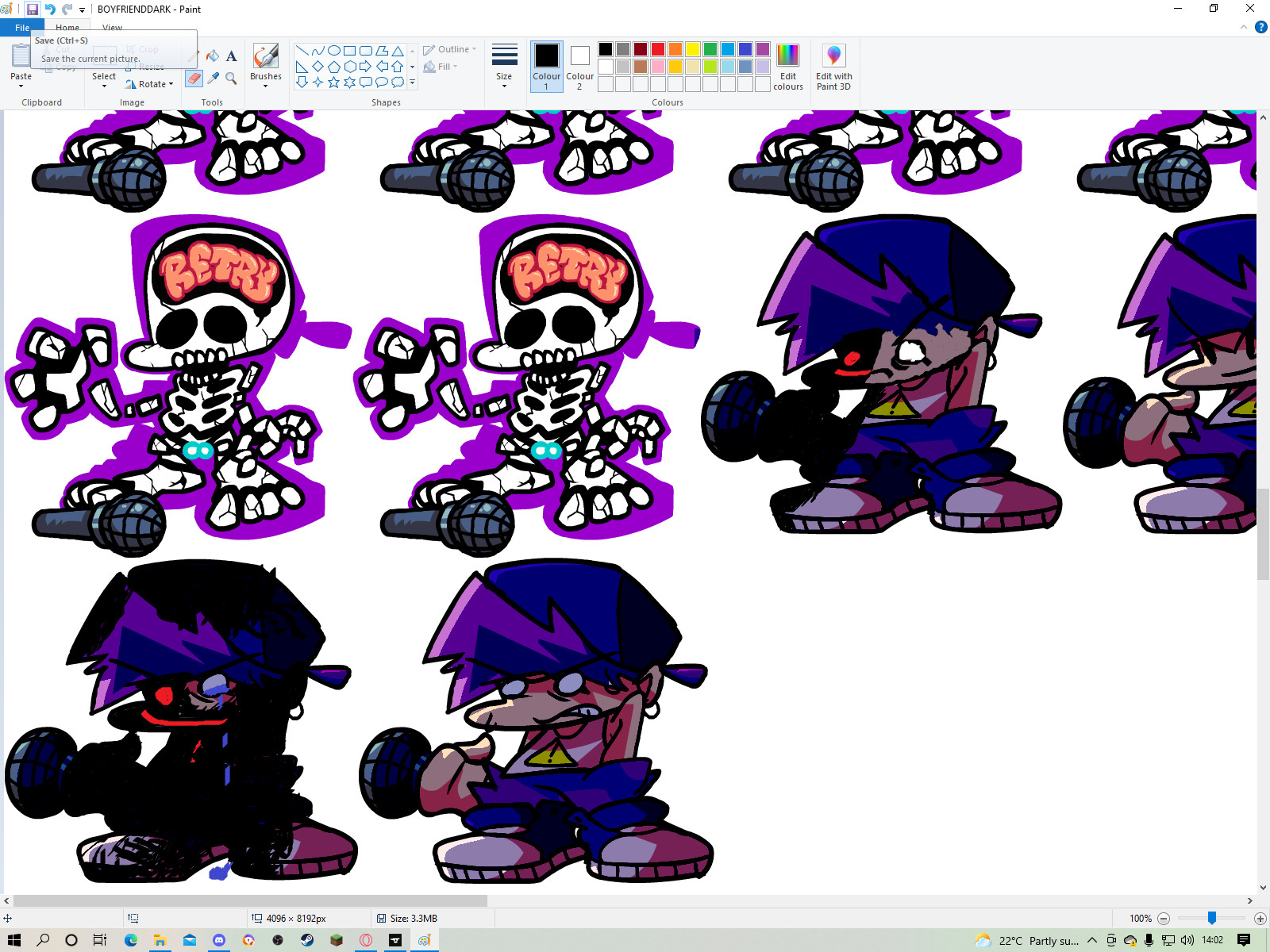 corrupted d side bf [use dark bf] Mod for Friday Night Funkin' | FNF Mods