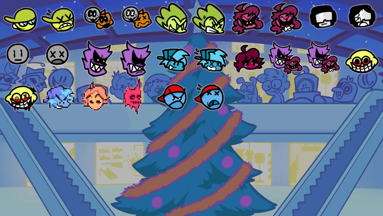 Icons Redrawn Mod for Friday Night Funkin' | FNF Mods