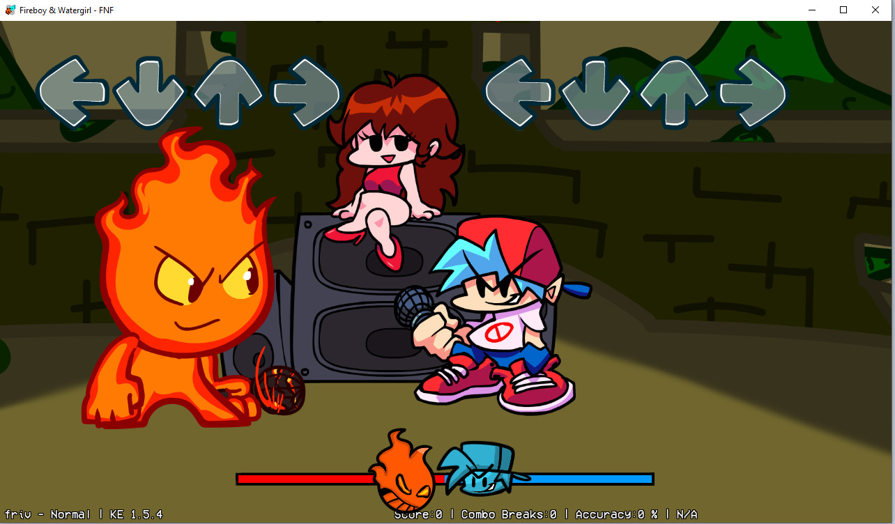 Fireboy and watergirl mod Mod for Friday Night Funkin' | FNF Mods