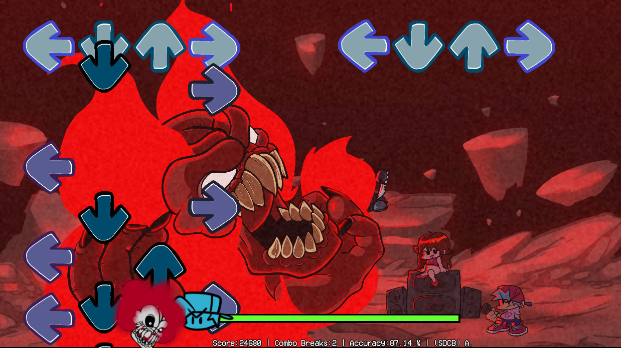 TRICKY v2 but impossible Mod for Friday Night Funkin' | FNF Mods