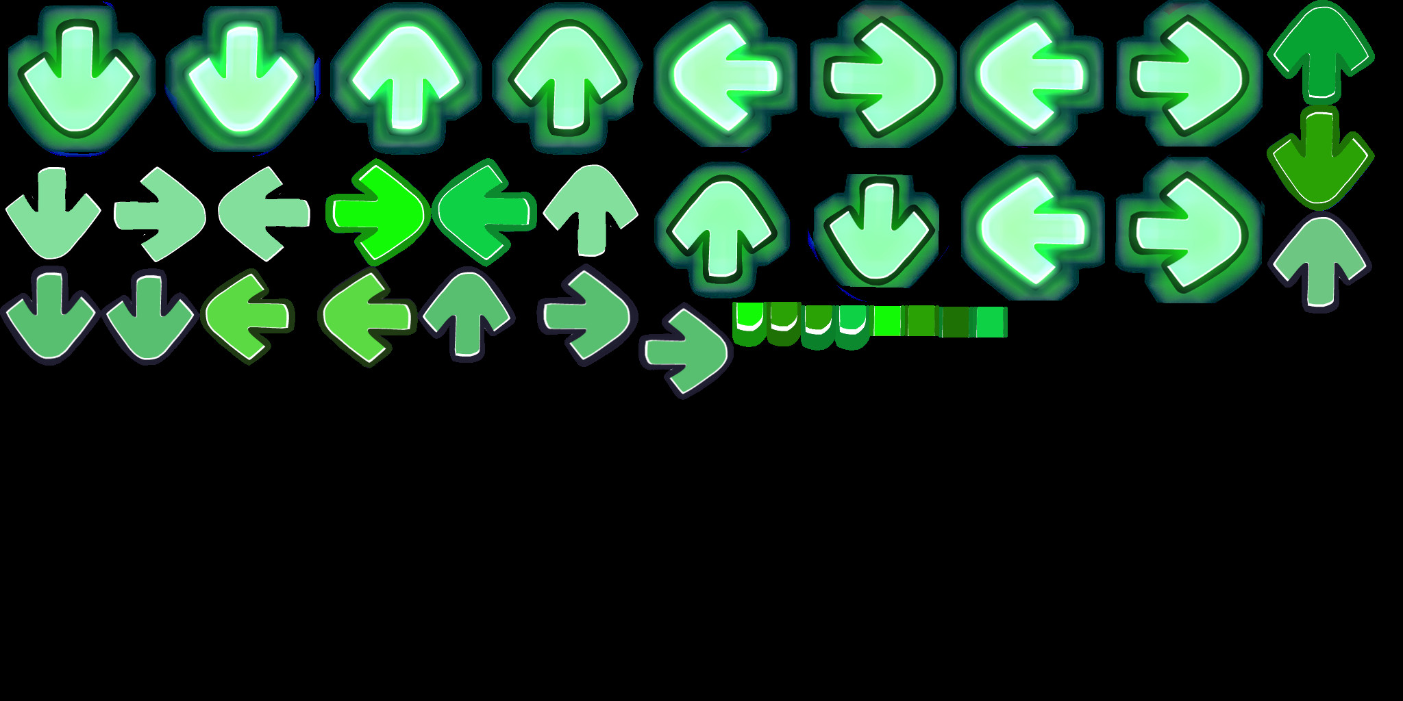 Flechas verdes Para FNF (Actualizacion) Mod for Friday Night Funkin ...