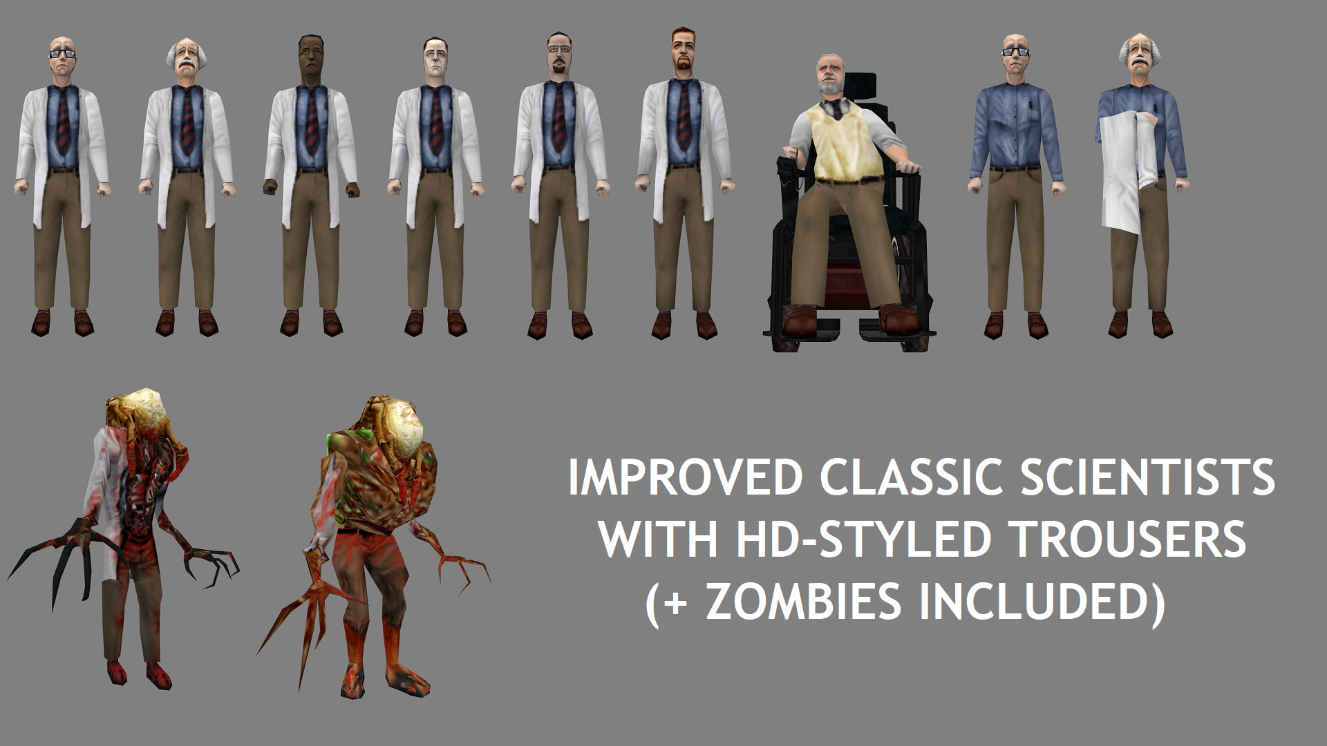 Improved LD Scientists with HD-styled clothes Mod for Half-Life | HL Mods