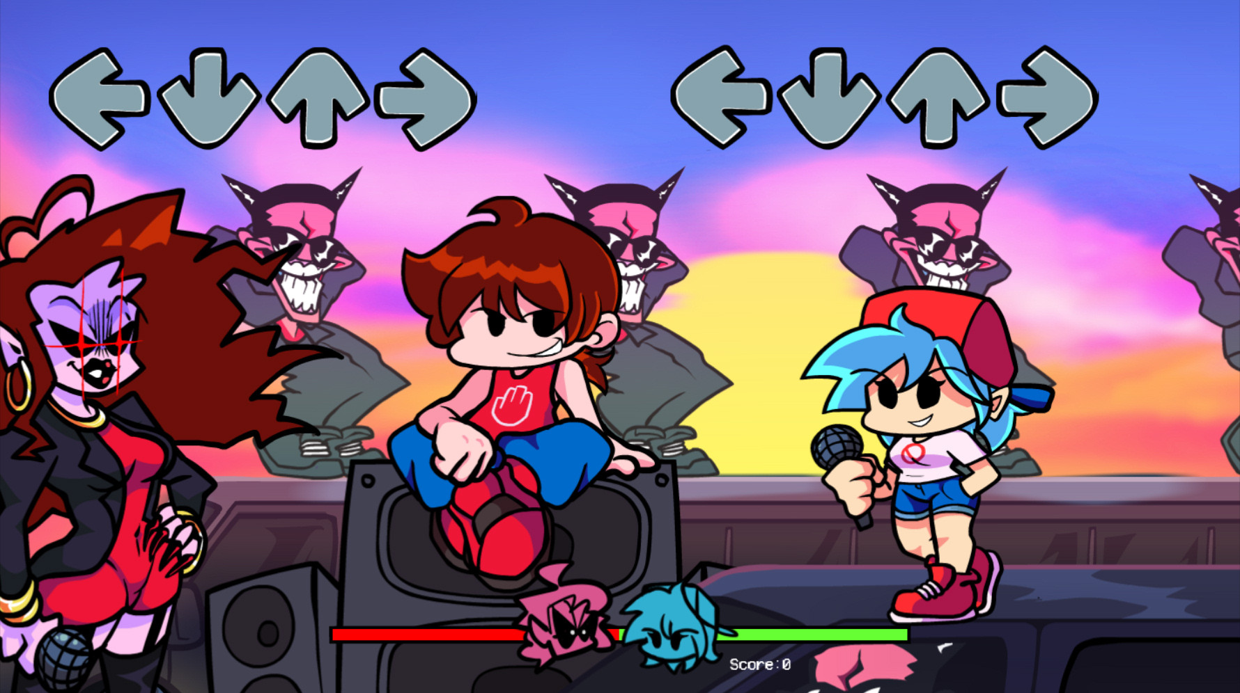 Chris over GF Mod for Friday Night Funkin' | FNF Mods