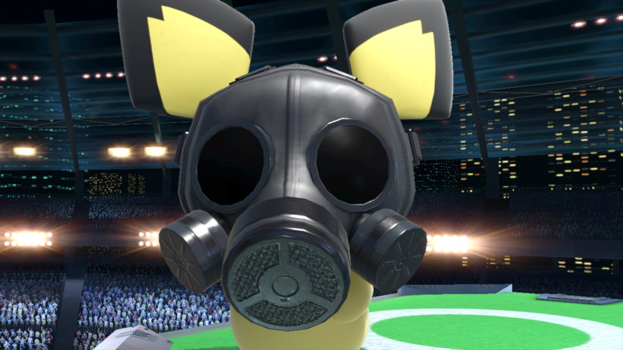 Gas Mask Pichu Mod for Super Smash Bros. Ultimate | SSBU Mods