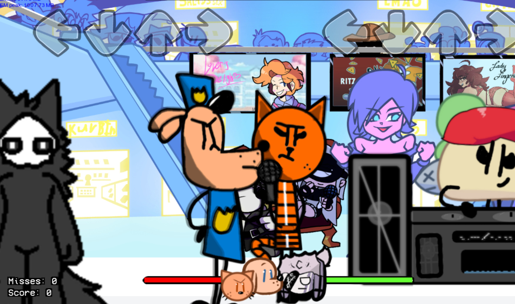 Dogman & Petey over Parents Mod for Friday Night Funkin' | FNF Mods