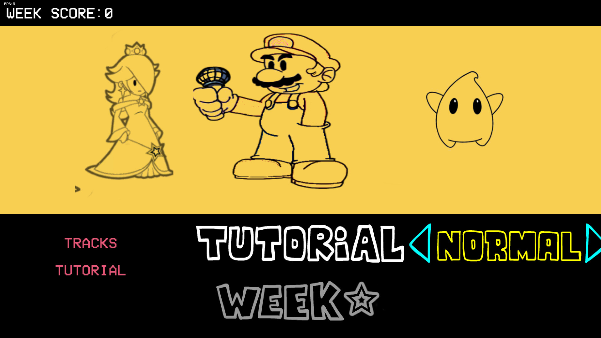 Friday Nigth Funkin Mario x Rosalina Mod for Friday Night Funkin' | FNF ...