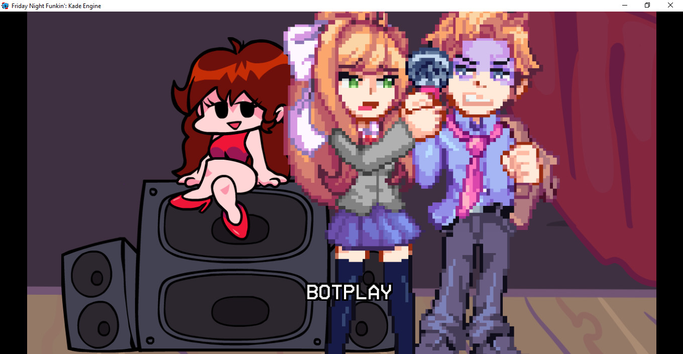 Playable Monika and Senpai Duet Mod for Friday Night Funkin' | FNF Mods