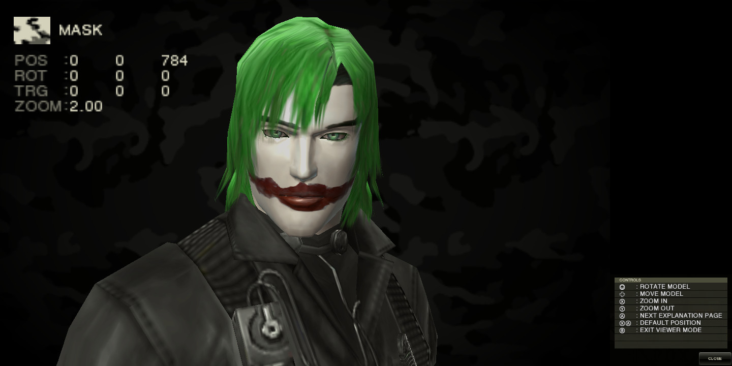 Jokerized Raiden [Metal Gear Solid: Snake Eater 3D] [Mods]
