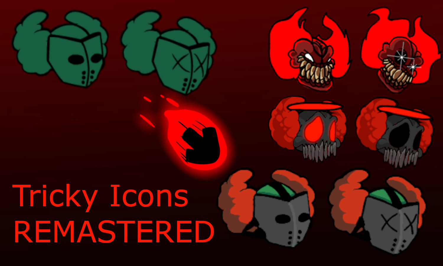 Tricky Icons REMASTERED Mod for Friday Night Funkin' | FNF Mods