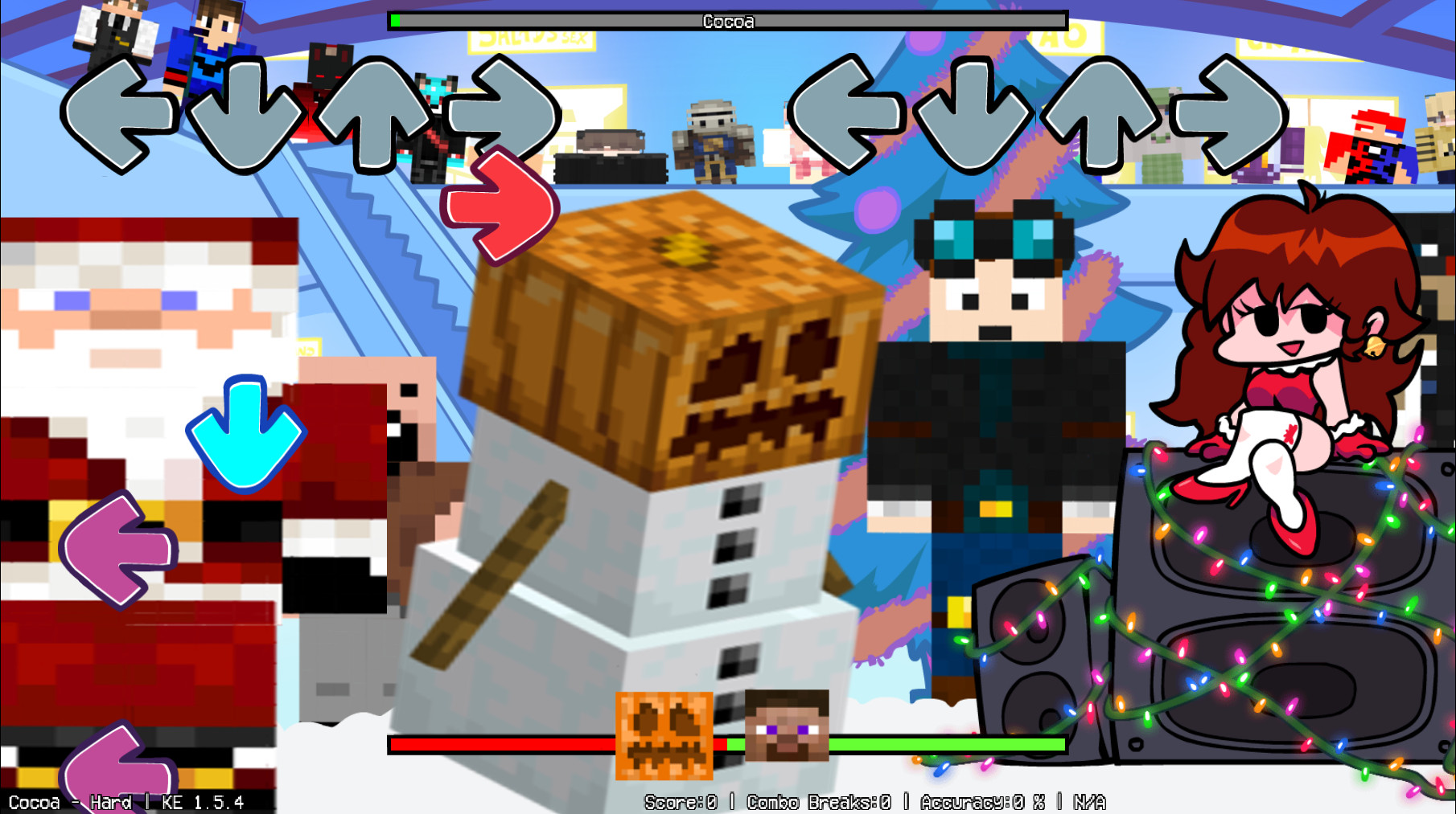 Minecraft Night Funkin (READ DESC) [Friday Night Funkin'] [Mods]
