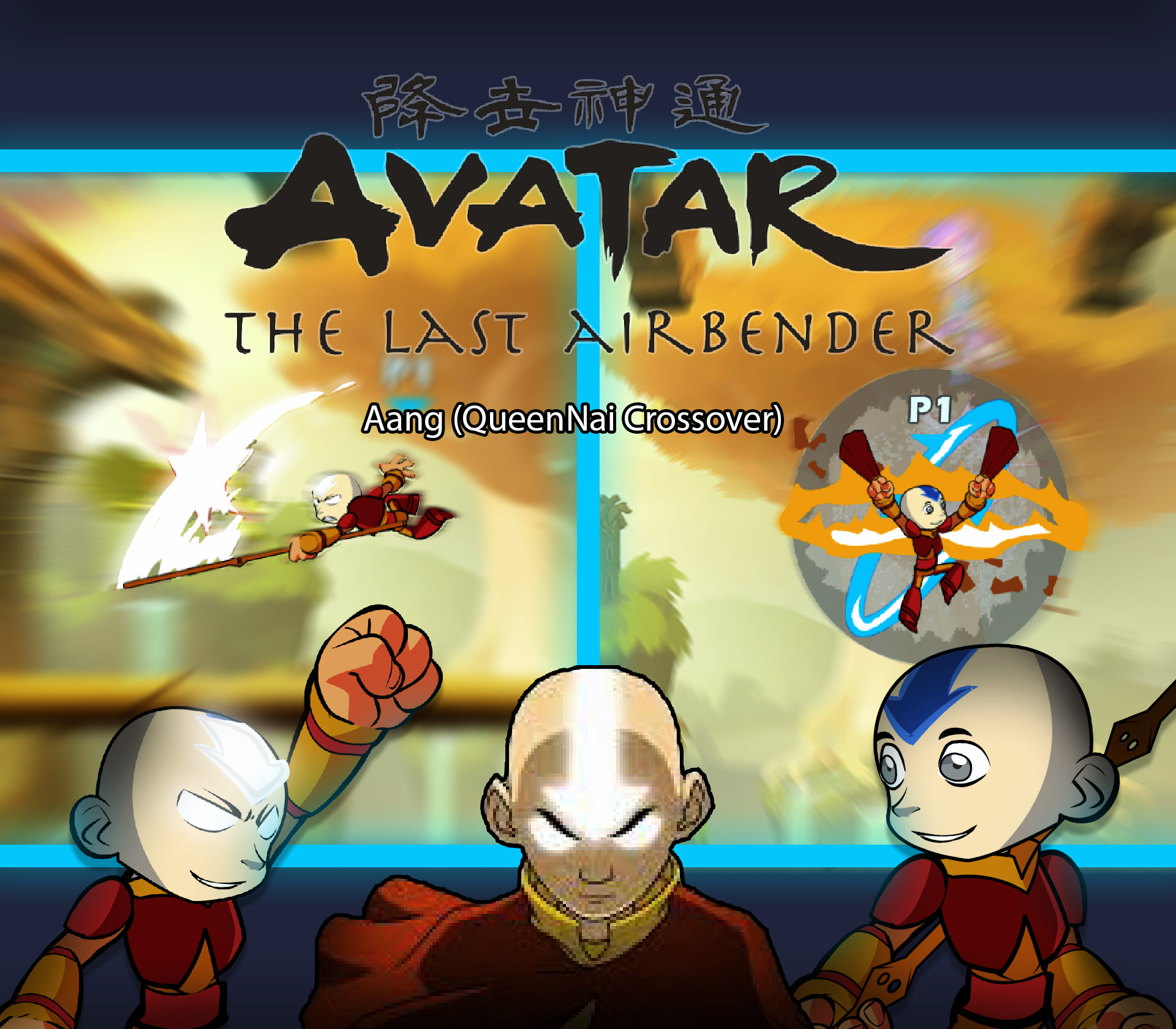 Aang (QueenNai Crossover) Mod Mod for Brawlhalla | BHalla Mods