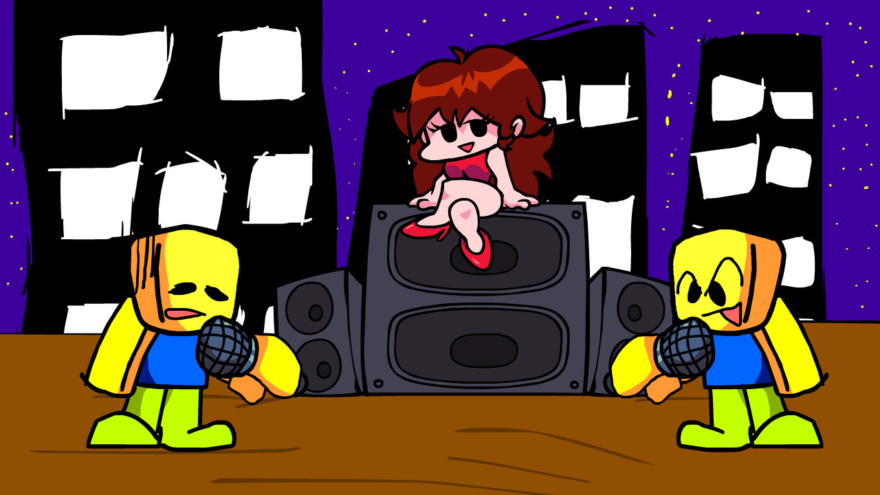 NOOB Over BF [Friday Night Funkin'] [Mods]