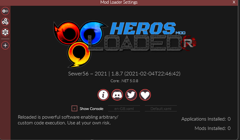 heroes mod loader theme Mod for Reloaded II | R-II Mods