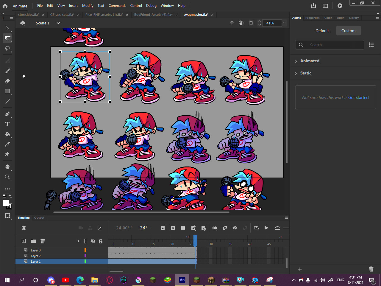 Sweating/Scared BF and GF [Friday Night Funkin'] [Mods]