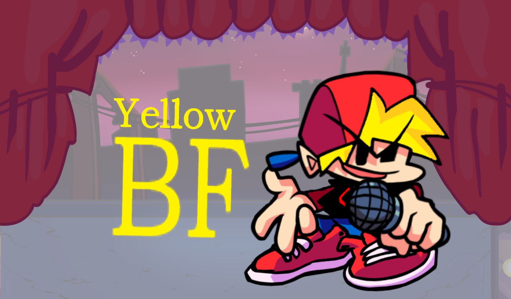 Yellow Haired Youth Mod Mod for Friday Night Funkin' | FNF Mods
