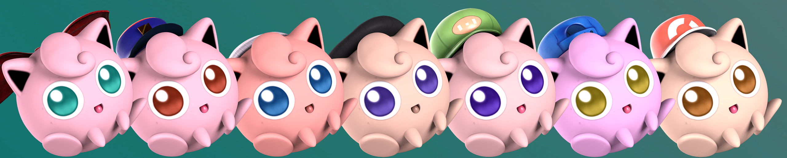 Jigglypuff Ultimate Pose Revised Cosmetic Pack Mod for Super Smash Bros ...