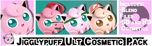 Jigglypuff Ultimate Pose Revised Cosmetic Pack Mod for Super Smash Bros ...