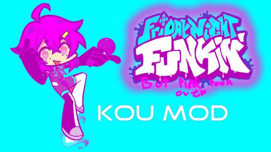 Kou but pink took over [Friday Night Funkin'] [Mods]