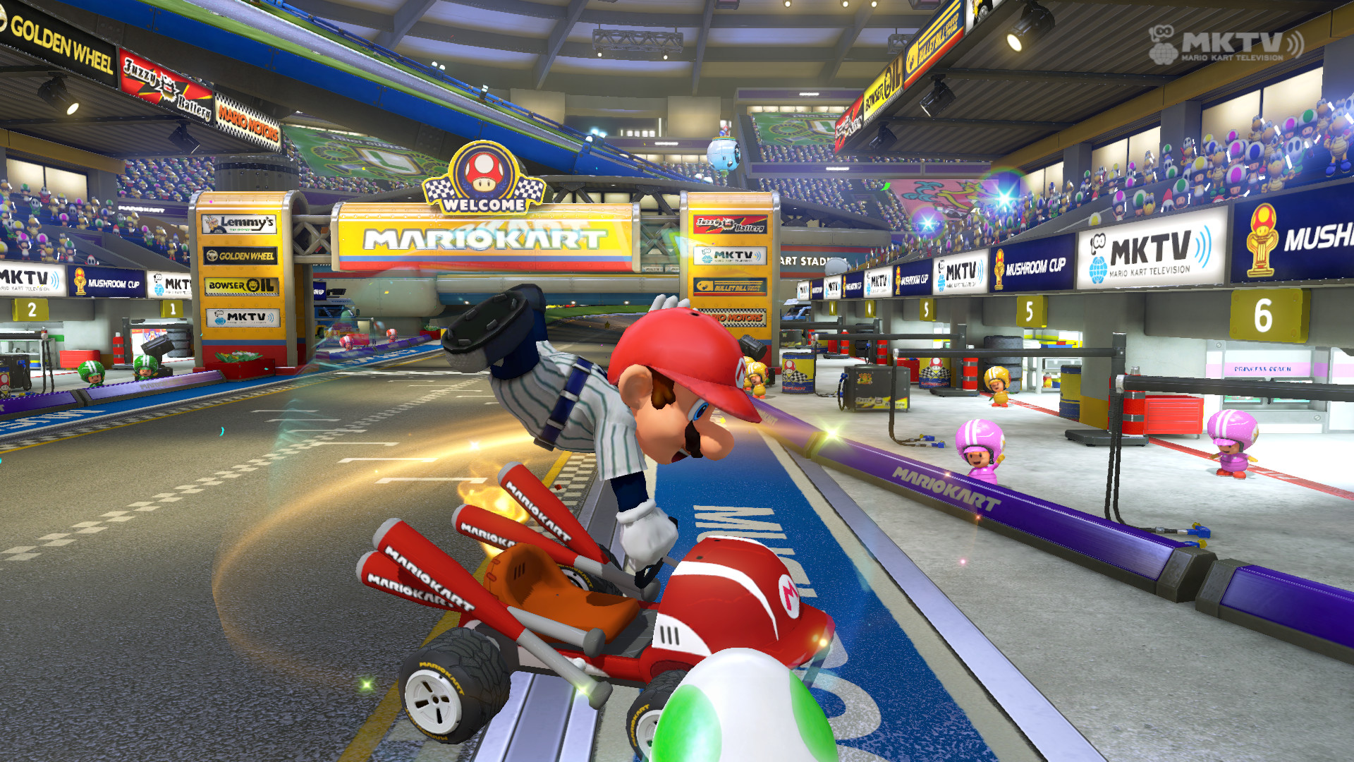 Mario Baseball from MKT Mod for Mario Kart 8 | MK8 Mods