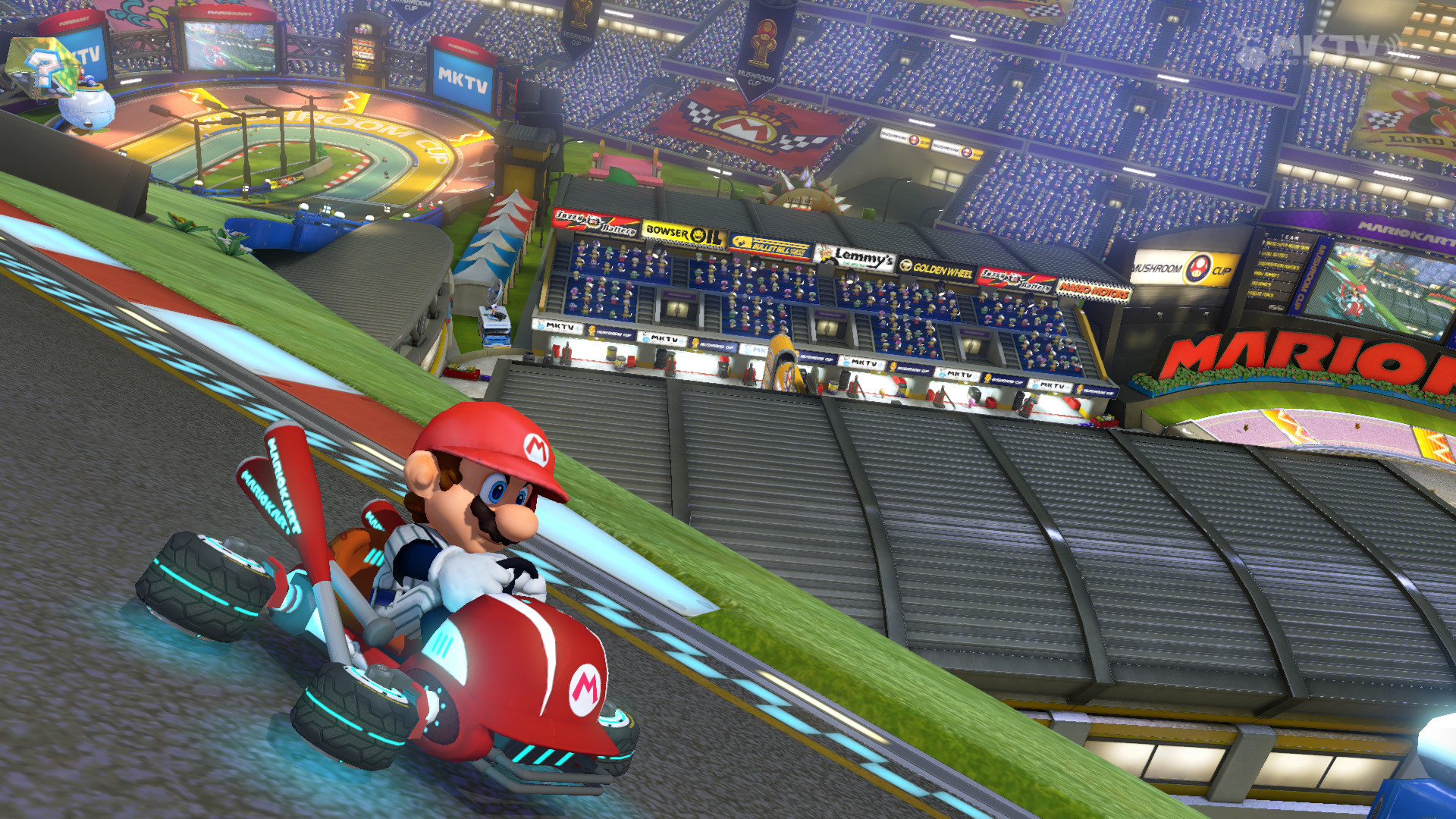 Mario Baseball from MKT Mod for Mario Kart 8 | MK8 Mods