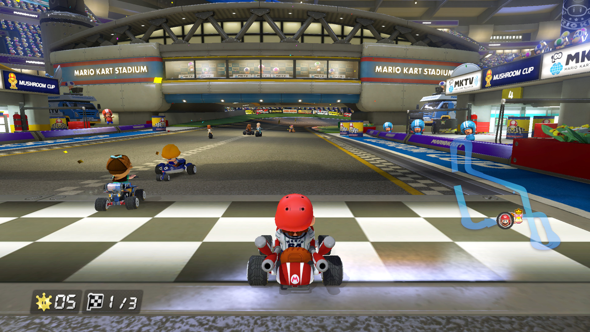 Mario Baseball from MKT Mod for Mario Kart 8 | MK8 Mods