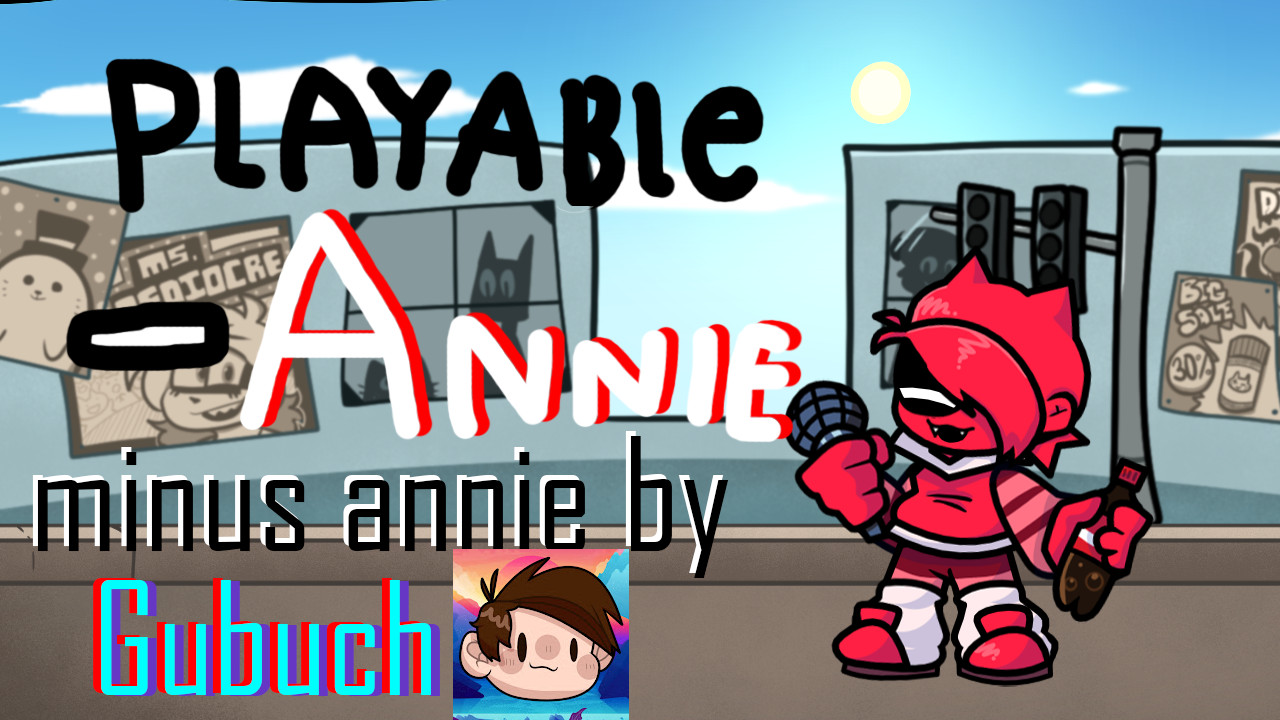 Playable minus annie! + Monster annie! Mod for Friday Night Funkin ...